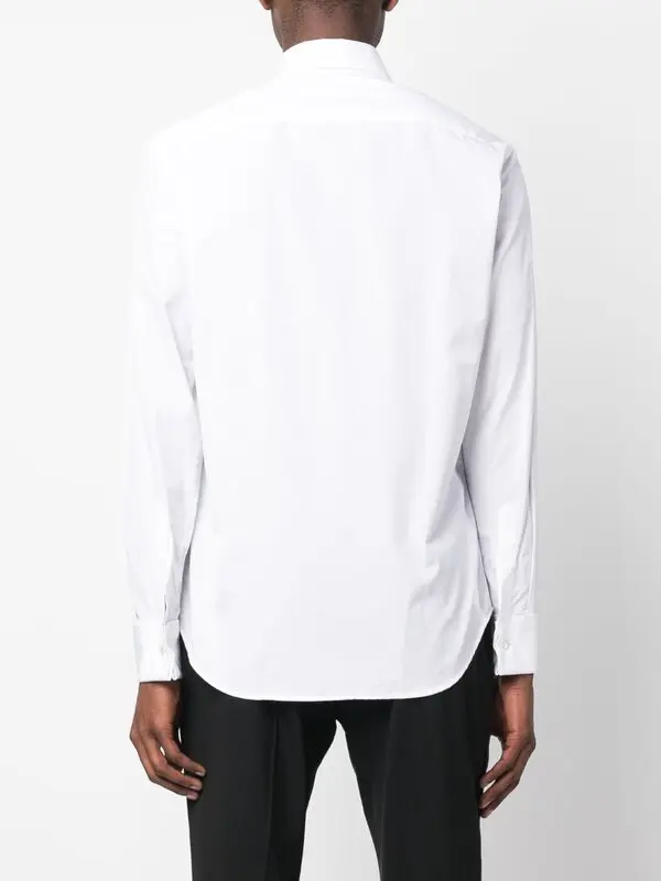 Emporio Armani Long-sleeve Cotton Shirt - White
