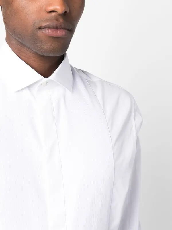 Emporio Armani Long-sleeve Cotton Shirt - White