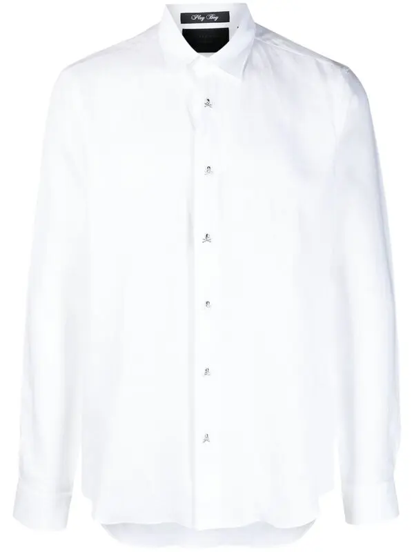 Philipp Plein Long-sleeve Linen Shirt