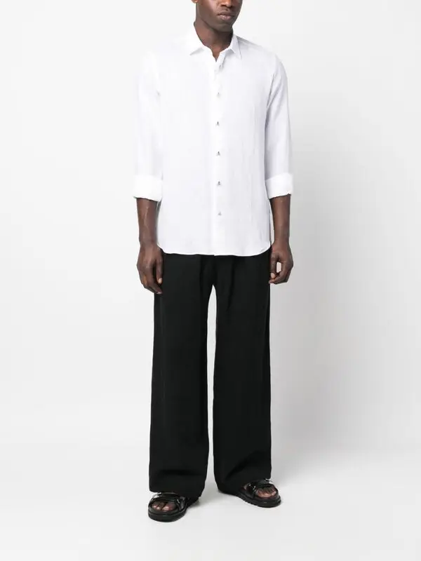 Philipp Plein Long-sleeve Linen Shirt