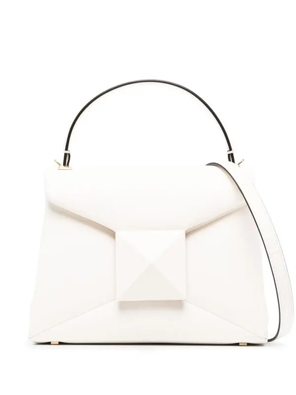 Valentino Garavani One Stud Leather Tote - White