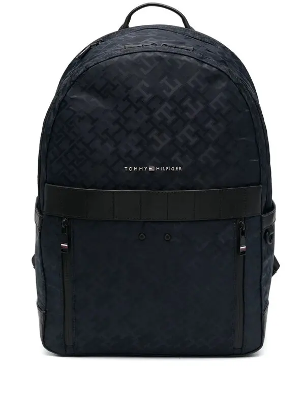 Tommy Hilfiger Logo Print Backpack - Blue