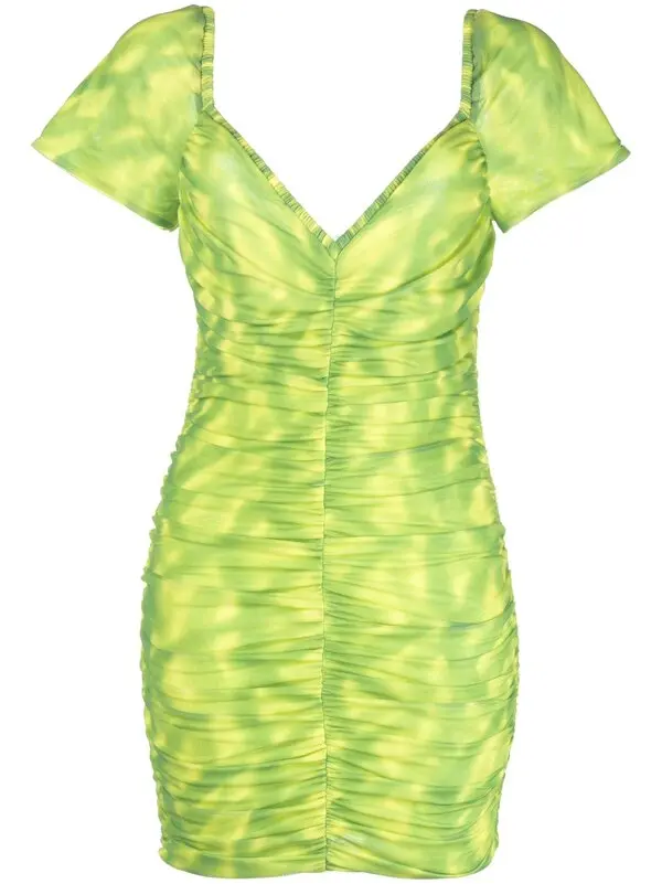 ROTATE BY BIRGER CHRISTENSEN Tie-dye Mini Dress
