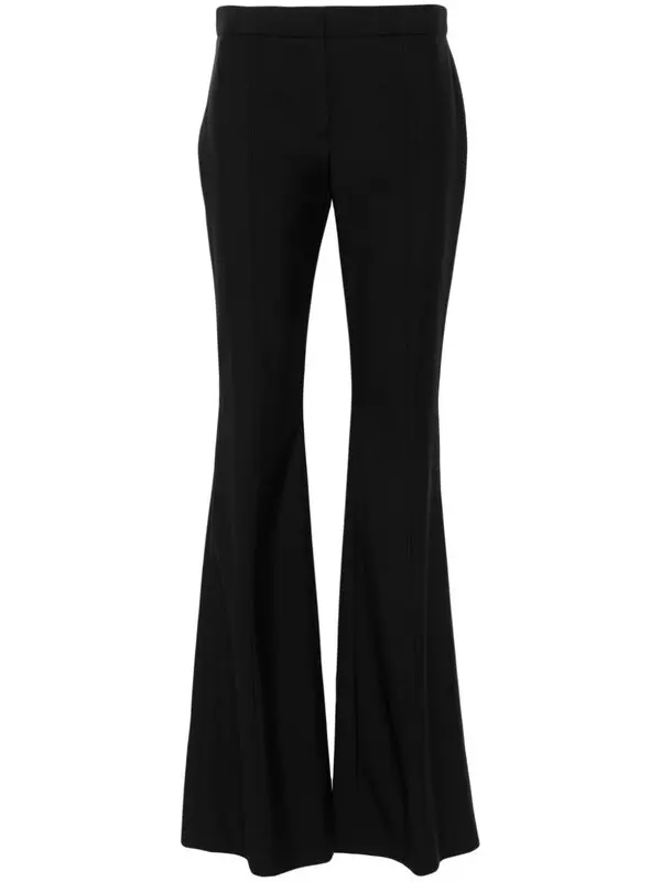 Alexander McQueen Flared Trousers - Black