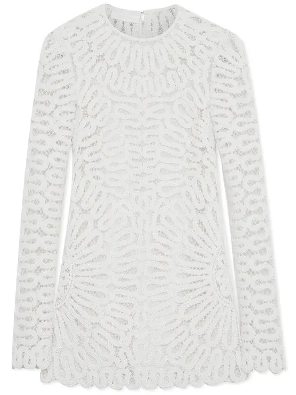 Simkhai Mccall Cage Crochet Mini Dress - White