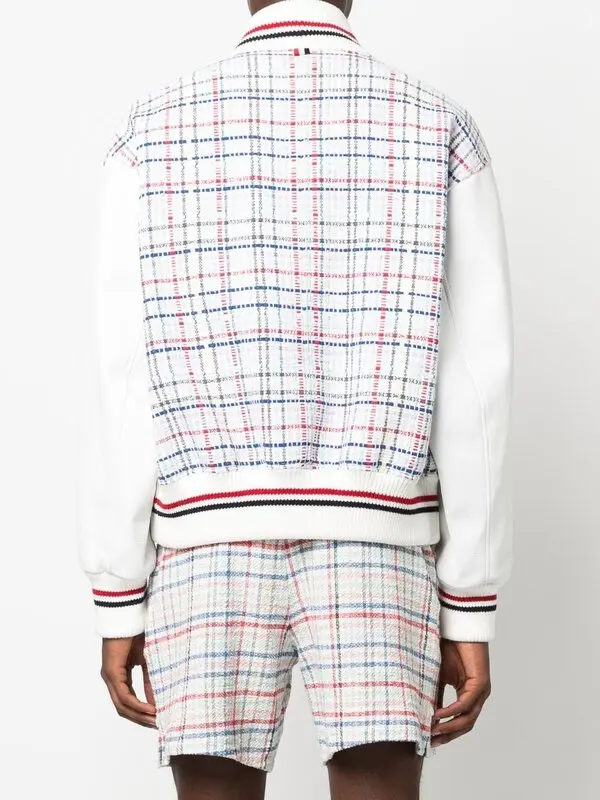 Thom Browne Gingham-check Bomber Jacket