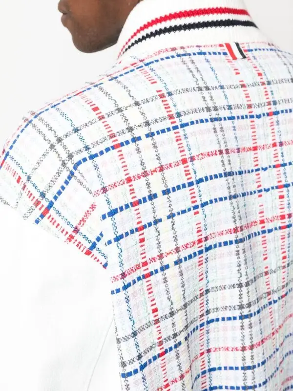 Thom Browne Gingham-check Bomber Jacket