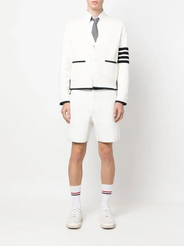 Thom Browne 4-bar Striped Cardigan