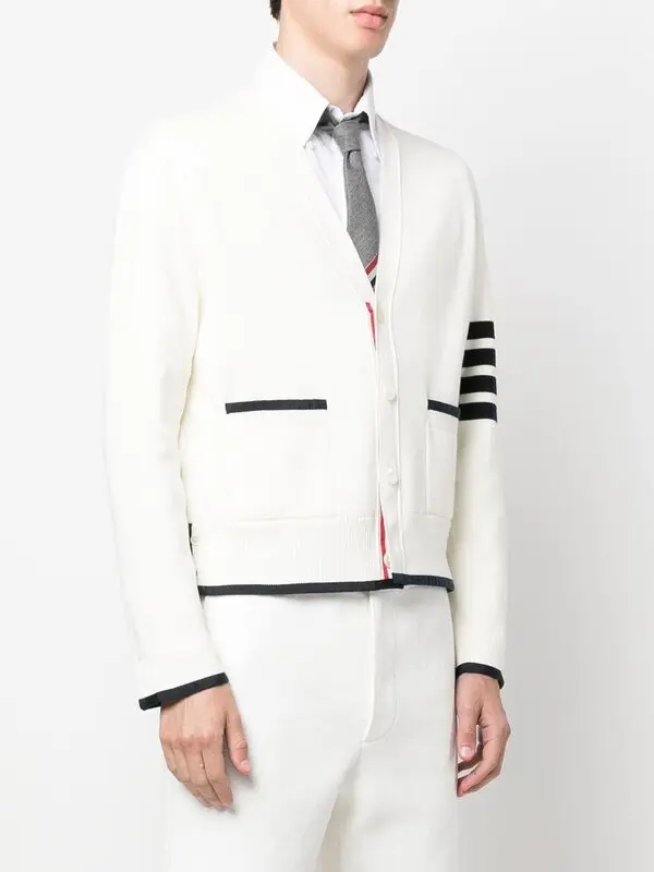 Thom Browne 4-bar Striped Cardigan