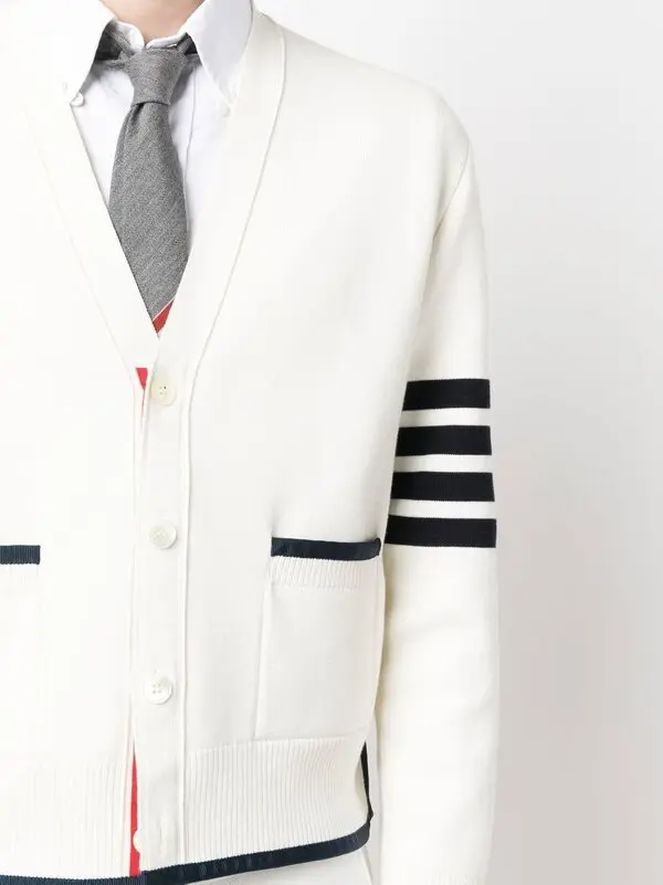 Thom Browne 4-bar Striped Cardigan