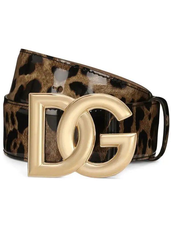 Dolce & Gabbana Leopard-print Belt - Brown