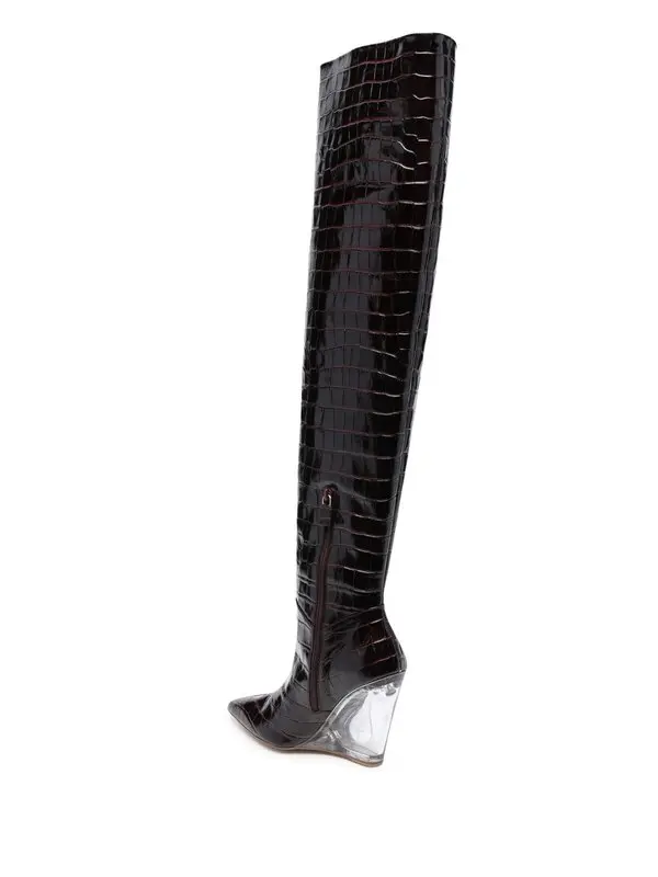 STUART WEITZMAN Lucite 100mm Thigh-high Boots