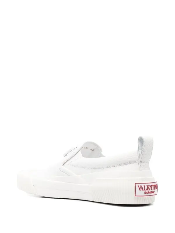 Valentino Garavani Vlogo Signature Slip-On Sneakers In White  display picture 1