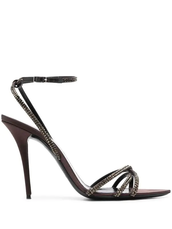 Saint Laurent Ava Embellished Stiletto Sandals