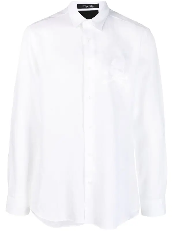 Philipp Plein Long-sleeve Linen Shirt