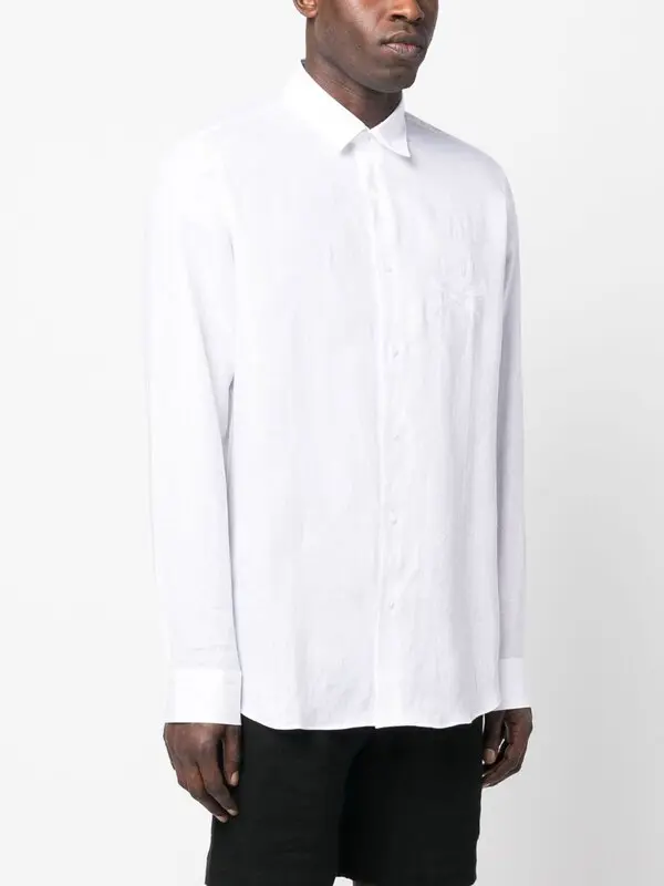 Philipp Plein Long-sleeve Linen Shirt