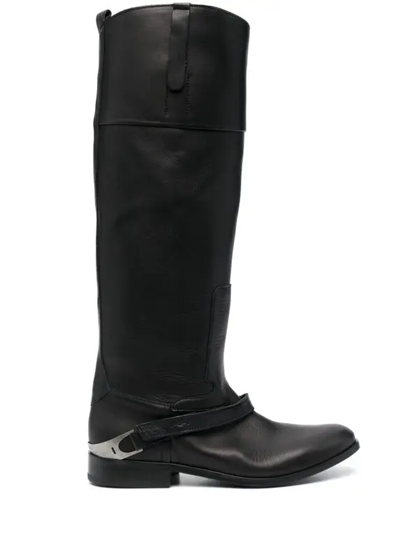 GOLDEN GOOSE Charlie Leather Boots - Black