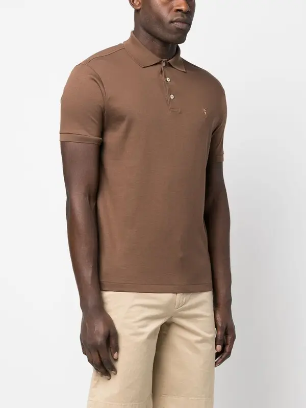 Polo Ralph Lauren Polo Pony Cotton Polo Shirt - Brown