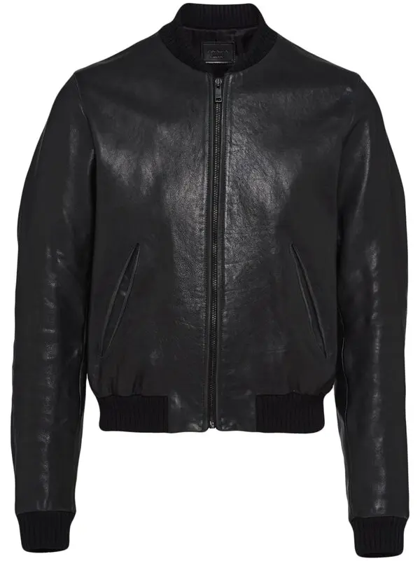 Prada Leather Bomber Jacket