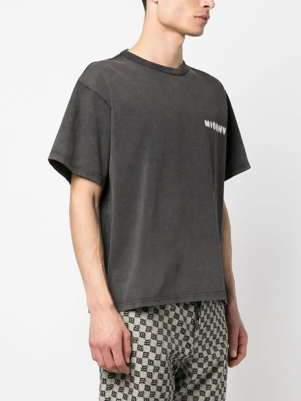 MISBHV Logo-print Cotton T-shirt - Grey
