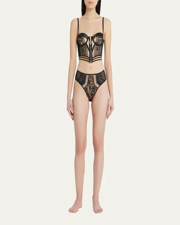 LIVY Batignolles Lace & Tulle Bustier