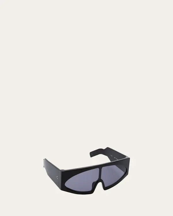 Rick Owens Gene Rectangle Sunglasses - Black/black