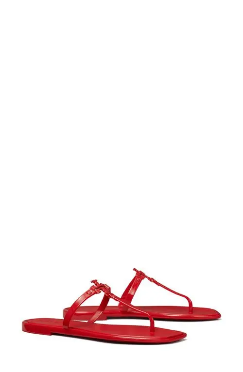 Tory Burch Roxanne Jelly Thong Sandal - Brilliant Red /brilliant Red
