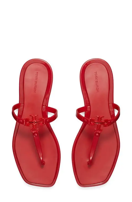 Tory Burch Roxanne Jelly Thong Sandal - Brilliant Red /brilliant Red