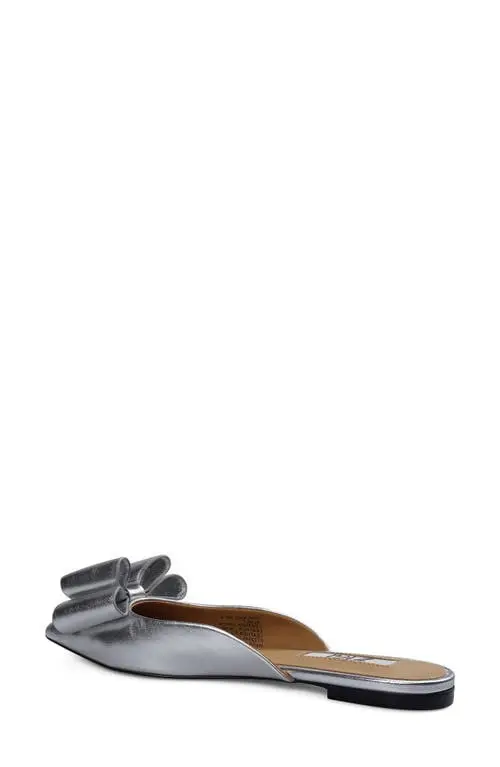 ZIGI Finland Pointed Toe Mule - Silver Leather