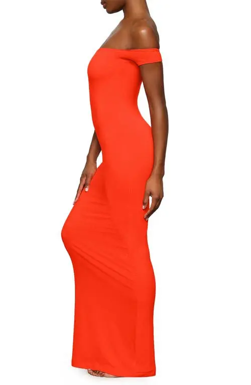 SKIMS Soft Lounge Off The Shoulder Dress