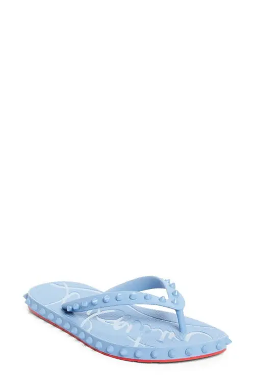 CHRISTIAN LOUBOUTIN Super Loubi Flip Flop - Ceruleo