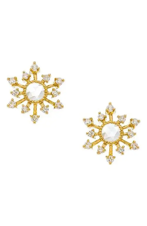 Sethi Couture Leena Diamond Stud Earrings - 18k Yg