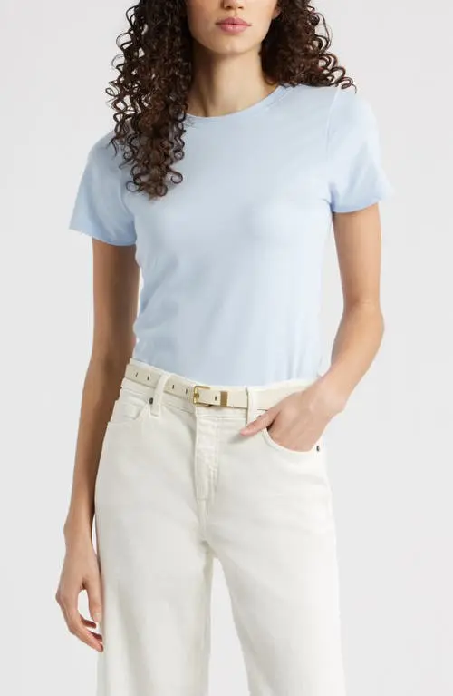 Nordstrom Pima Cotton Blend Crewneck T-shirt - Blue Floaty