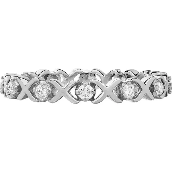 Sethi Couture Ayla Diamond Band Ring - 18k White Gold