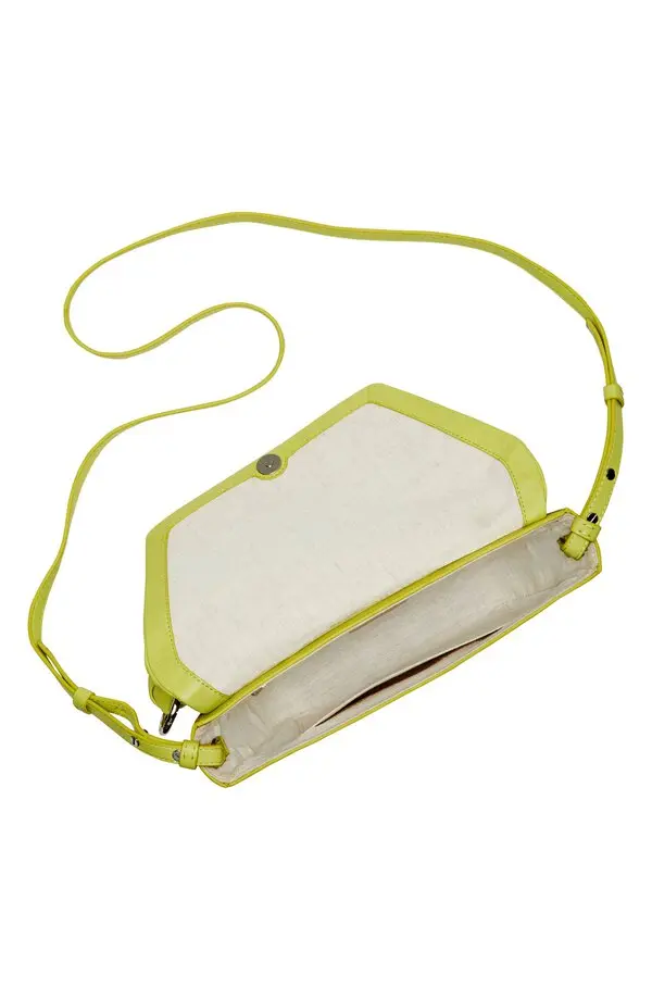 Vince Camuto Winnie Leather Crossbody Bag - Celery Juice