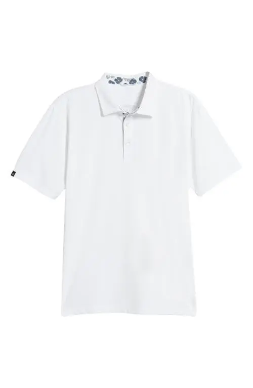 SWANNIES James Solid Stretch Golf Polo - White