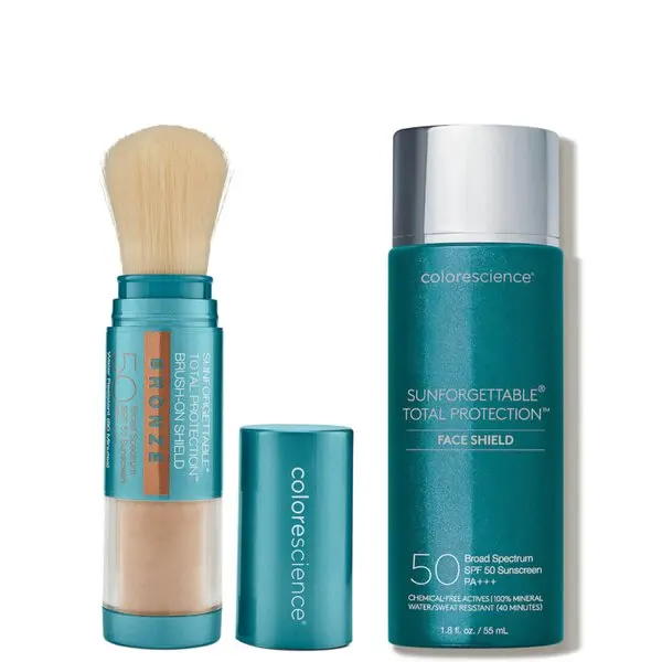 COLORESCIENCE Sunforgettable Face Shield And Brush-on Duoworth $111 - Bronze