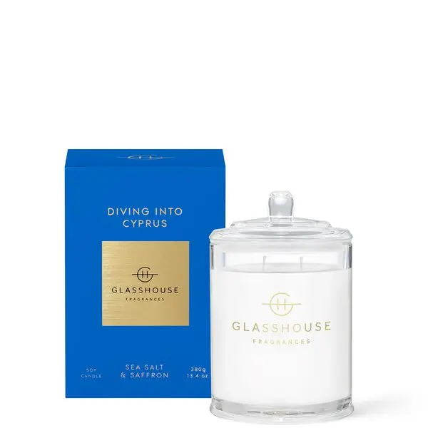 GLASSHOUSE FRAGRANCES Diving Into Cyprus Candle 13.4 Oz - One-color