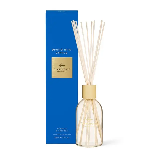 GLASSHOUSE FRAGRANCES Diving Into Cyprus Diffuser 8.4 Fl. Oz - One-color