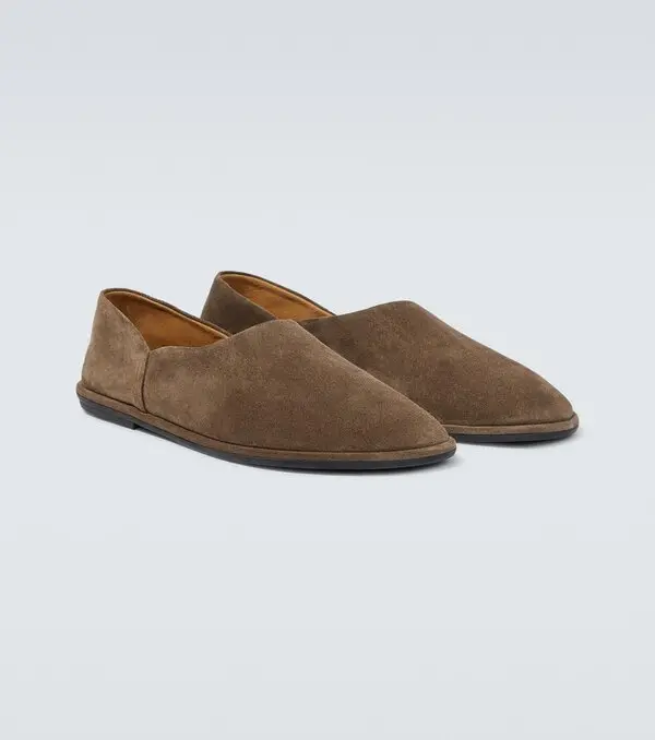 THE ROW Canal Suede Flats