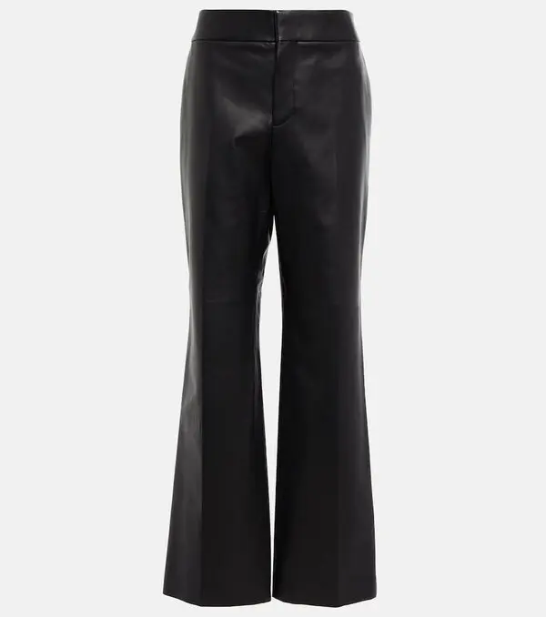 THE ROW Baer Mid-rise Leather Pants