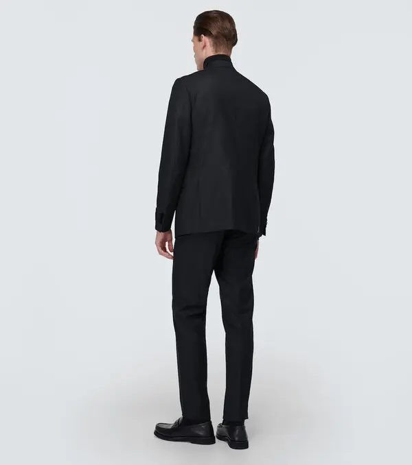 Zegna Single-breasted Virgin Wool Suit - Grey