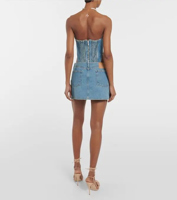 Magda Butrym Low-rise Denim Mini Skirt