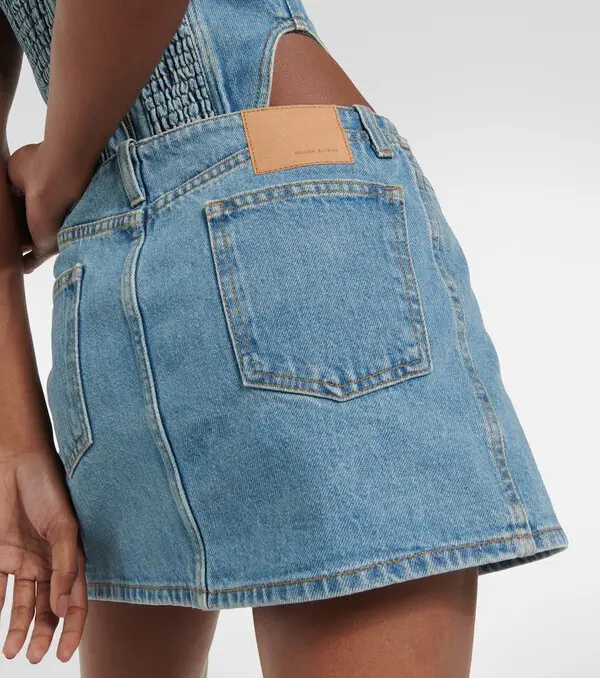 Magda Butrym Low-rise Denim Mini Skirt