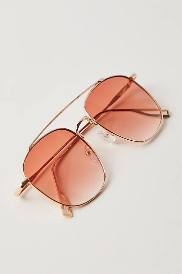 Free people Georgiana aviator sunglasses 81479545_201_a main image 2