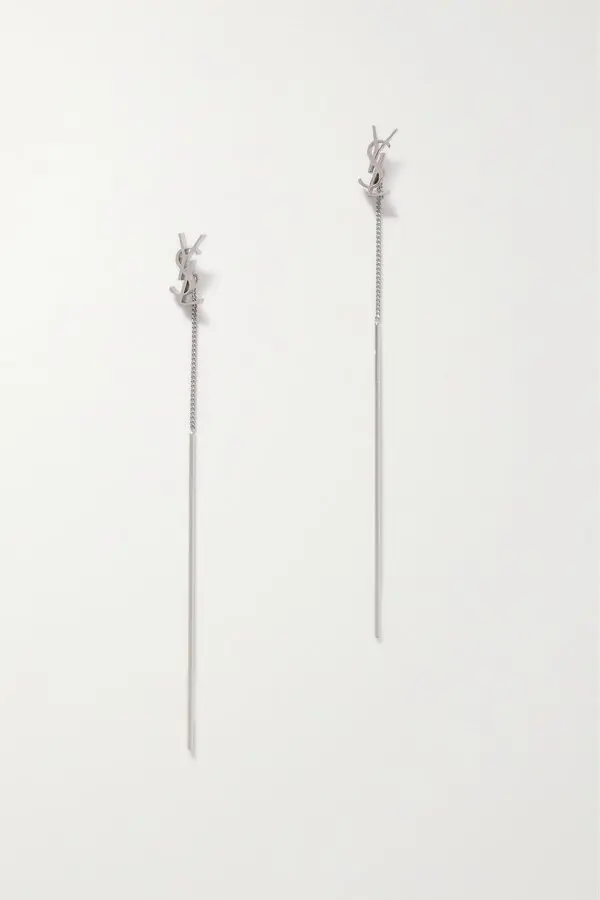 Saint Laurent Opyum Earrings - Silver