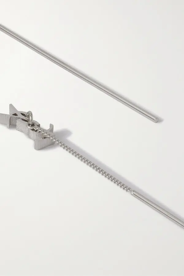 Saint Laurent Opyum Earrings - Silver
