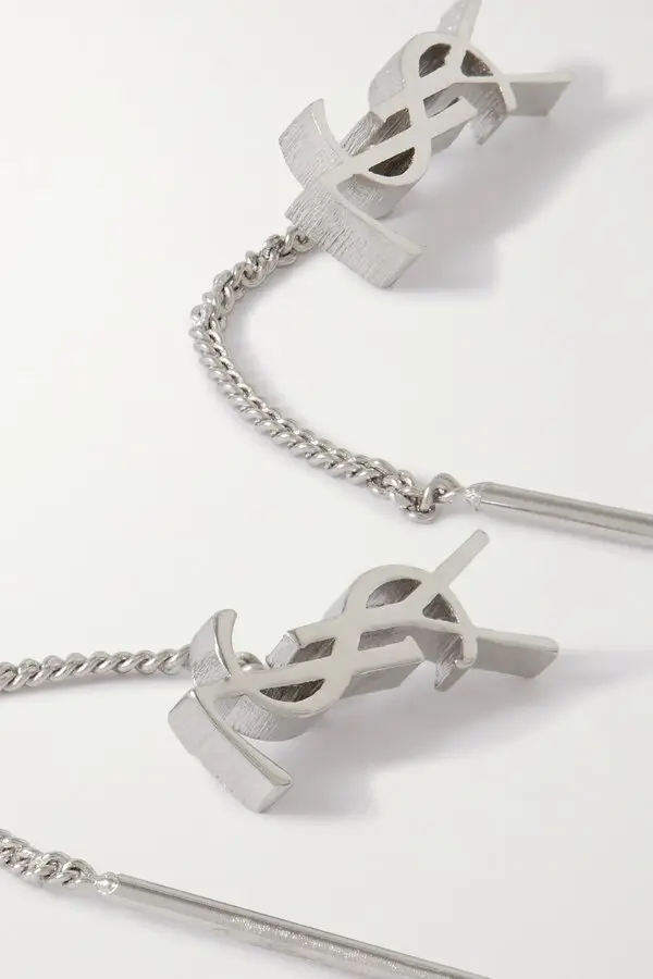 Saint Laurent Opyum Earrings - Silver