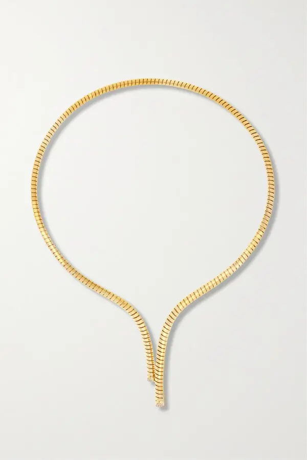Marina B Trisolina Diamond 18-karat Necklace - Gold