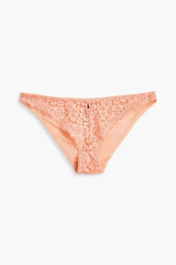 Stella McCartney Lace And Stretchjersey Midrise Briefs